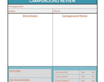 Campground Review - Etsy