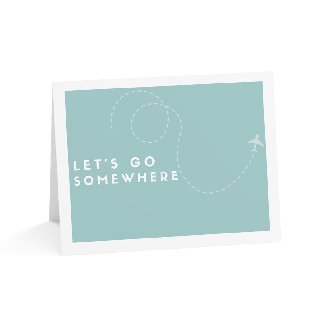 Travel Themed Greeting Cards - Set of 10 - Etsy