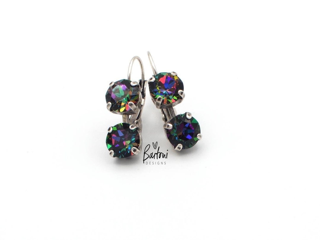 40% OFFELECTRA Earring Drops, Antique Silver Setting nickel-free, 8mm ...