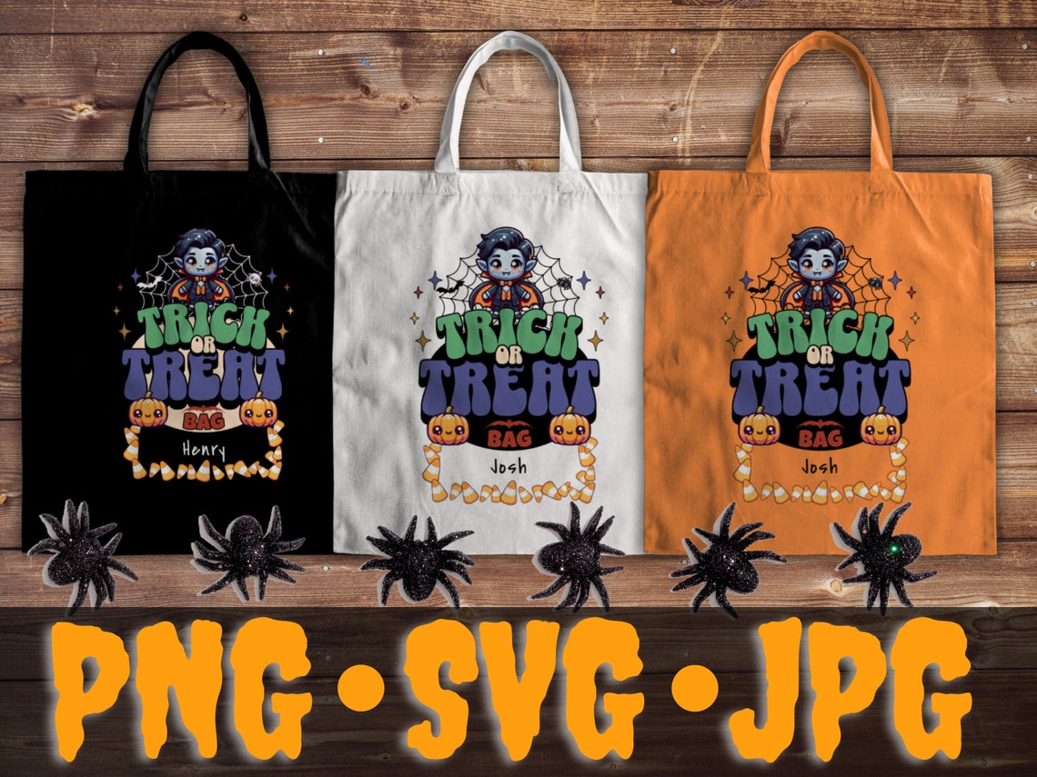 Trick or Treat Candy Bag Svg, Trick or Treat PNG Design, Bag of Treats ...