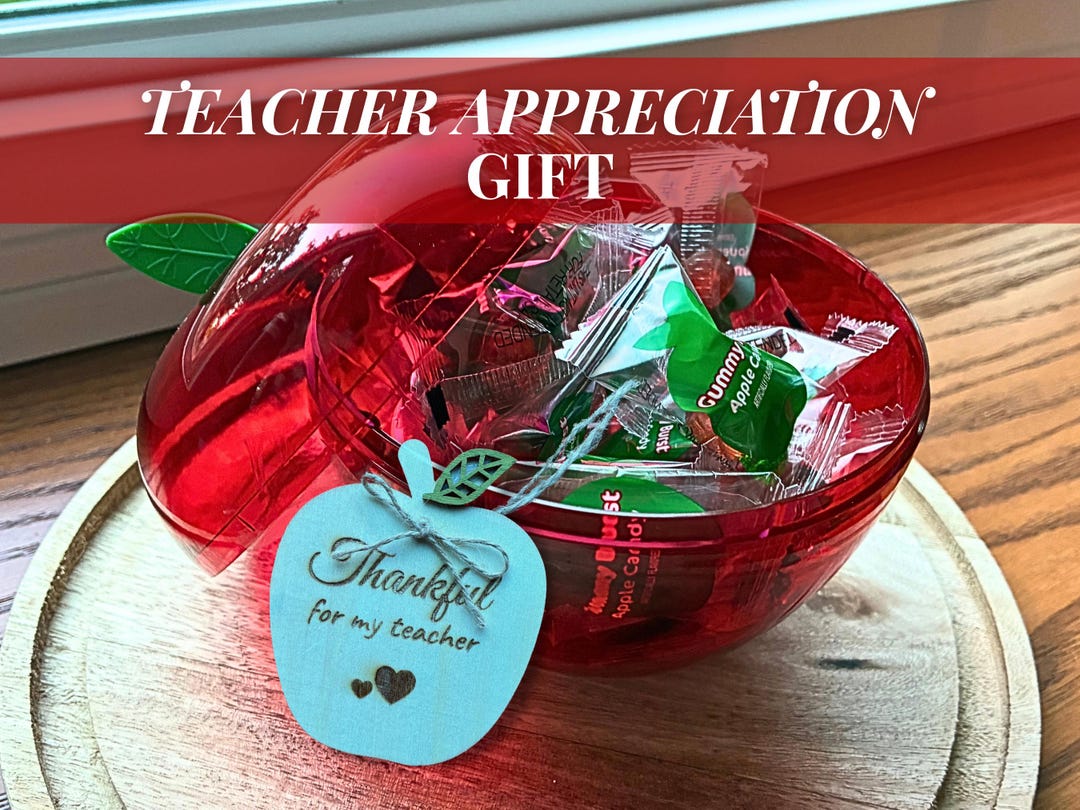 Red Apple Holder for Teacher Gift Idea for Appreciation Thank You ...