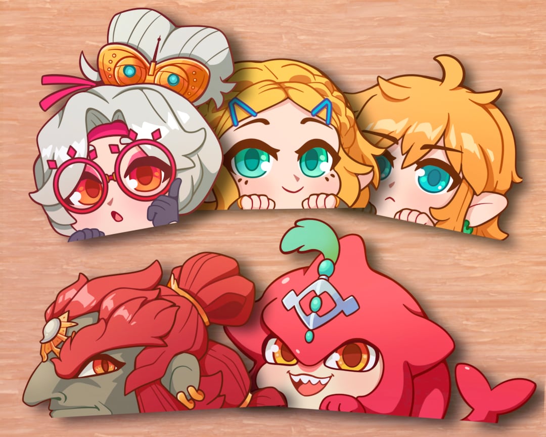 Tears of the Kingdom Peeker Stickers | Zelda | Link | Purah | Ganon ...