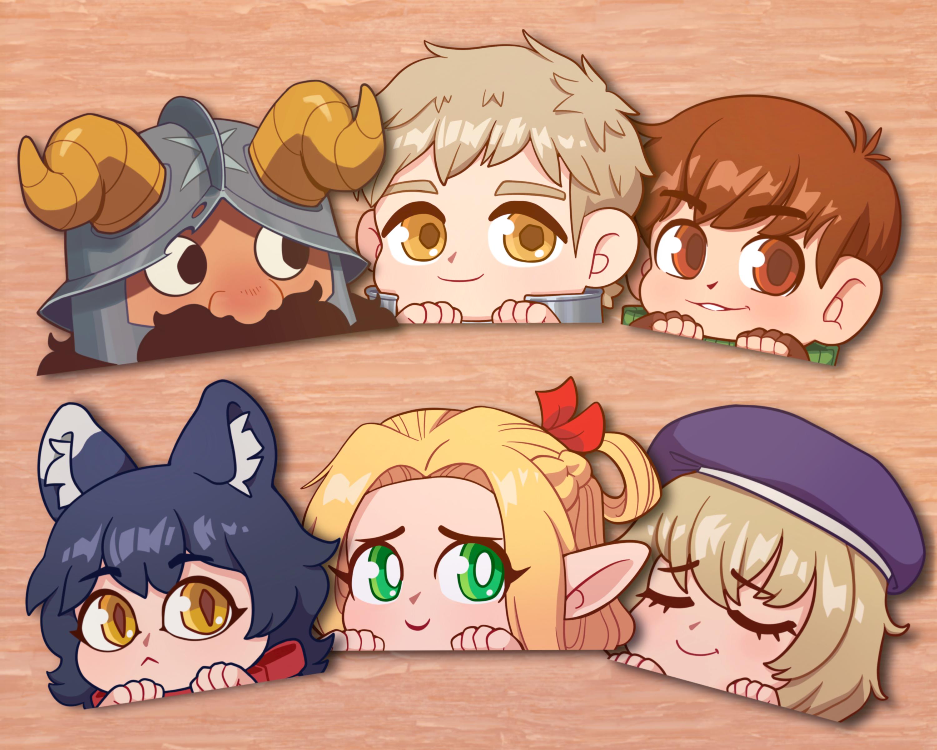Dungeon Meshi Stickers | Delicious in Dungeon | Senshi | Laios ...