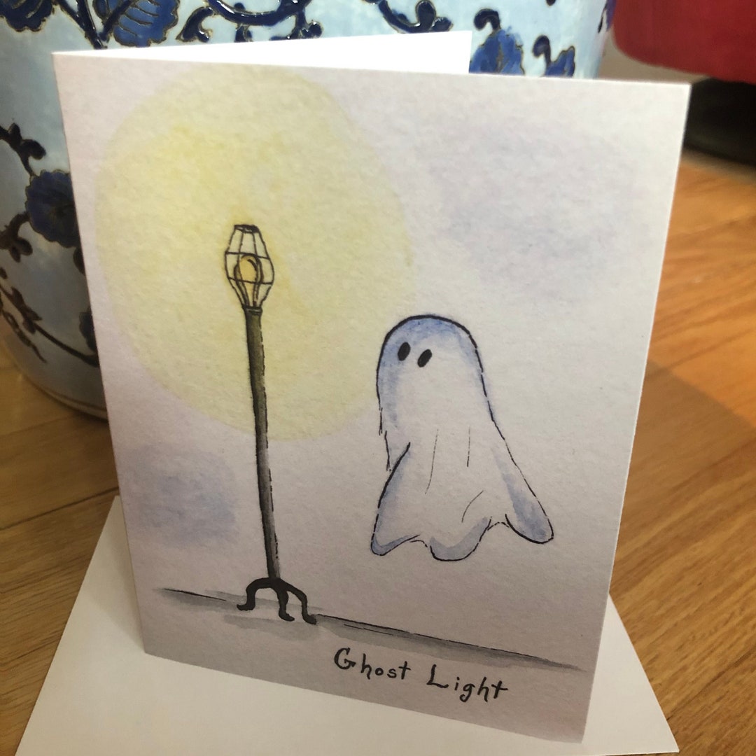 Ghost Light Greeting Cards - Set of 4 - Etsy