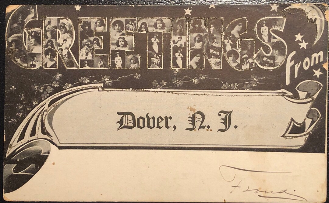 Vintage Dover NJ Postcard 1907 - Etsy