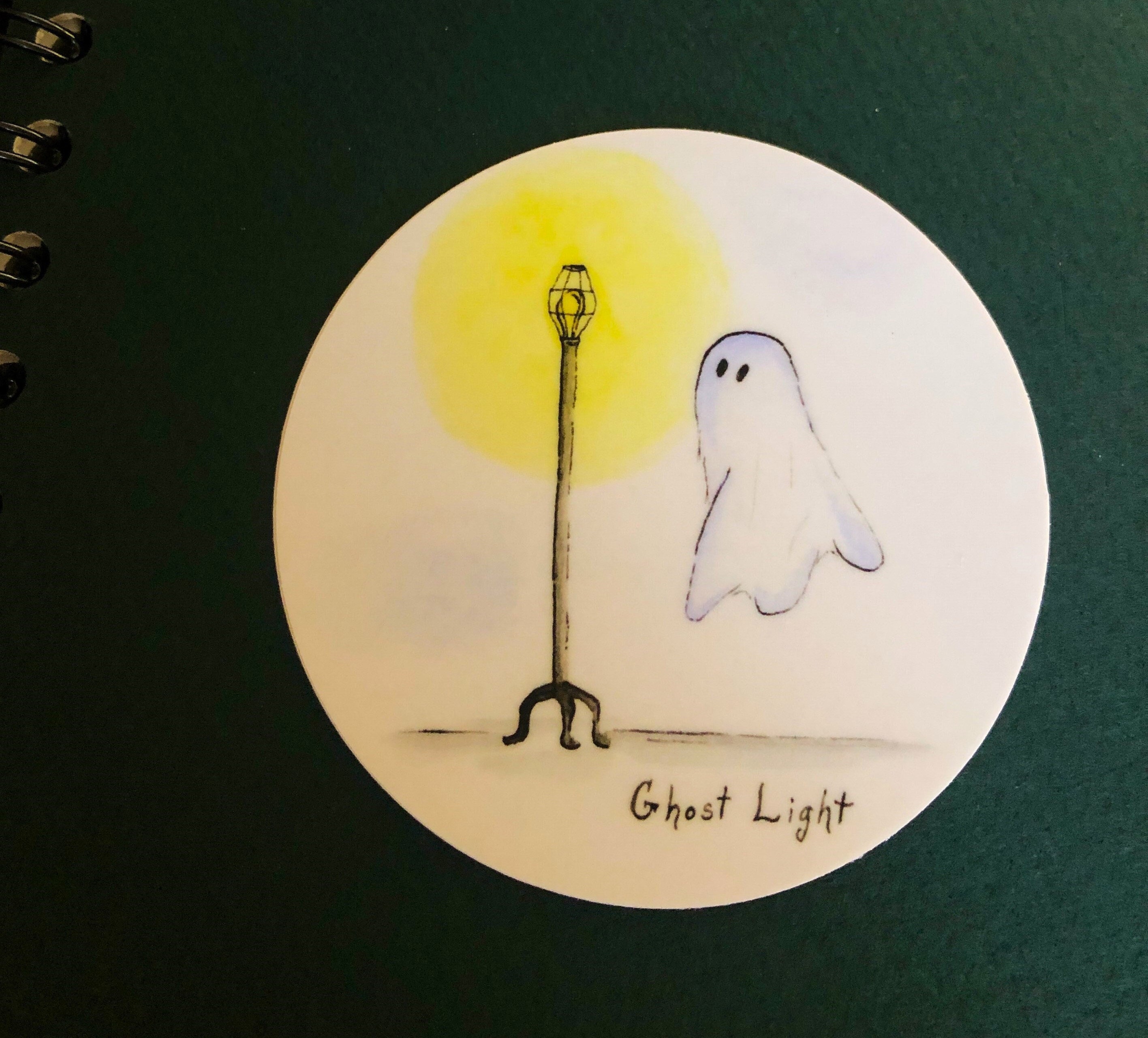 Ghost Light Vinyl Art Sticker - Etsy
