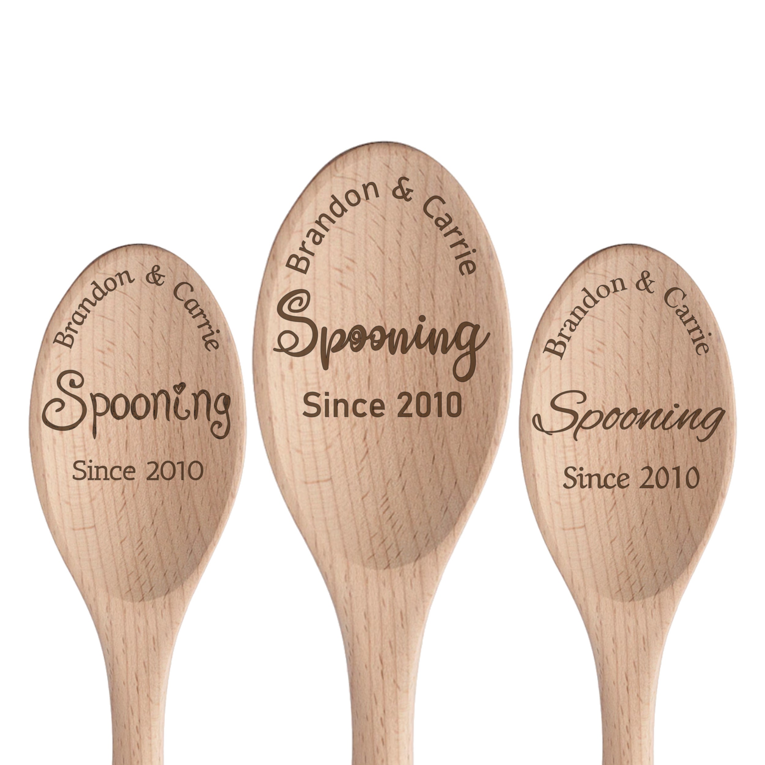 Personalized Couple's Wooden Spoon Custom Order Gift - Etsy