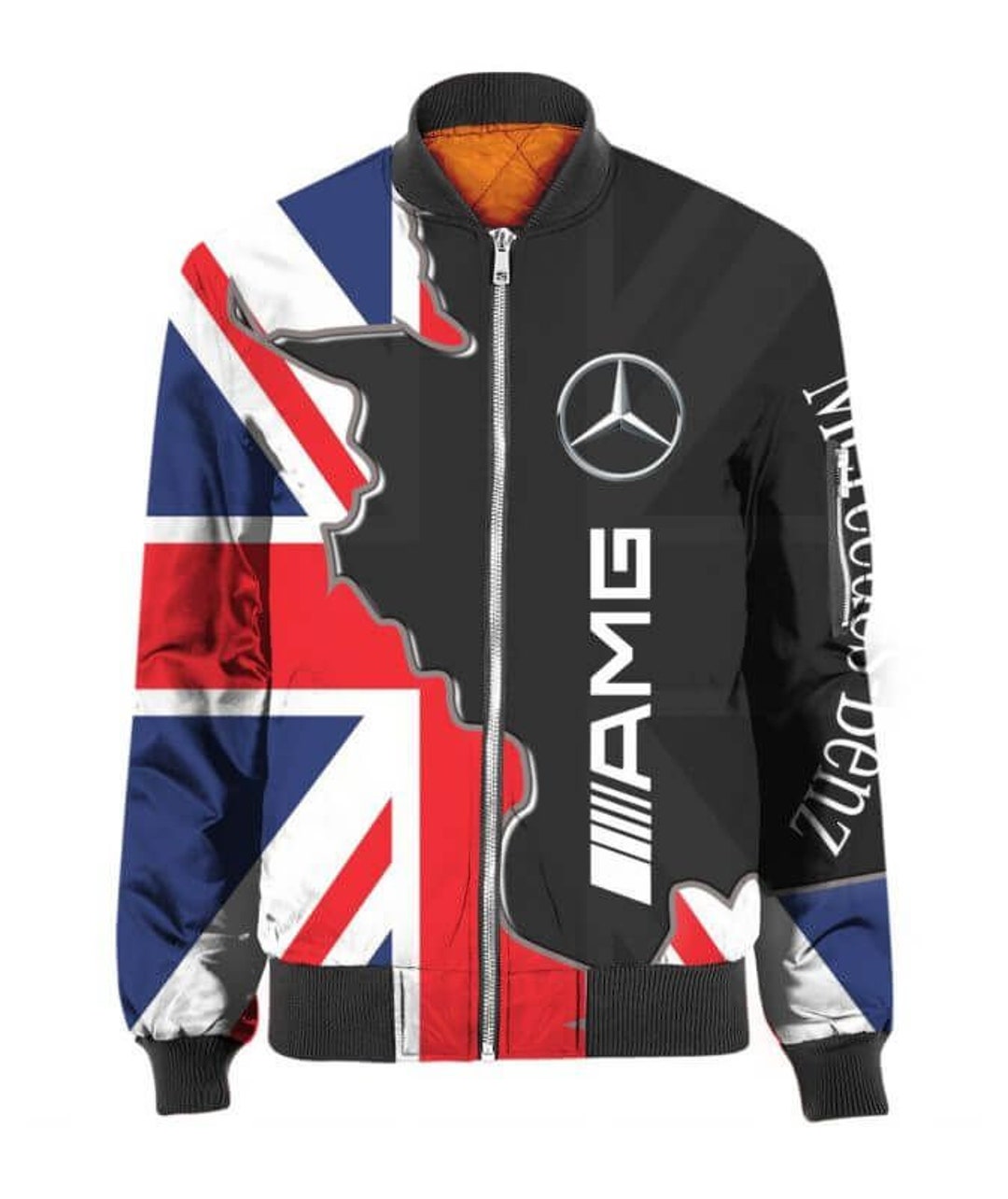 Bomber Jacket Mercedes AMG Team Motorsport Autosport Car - Etsy