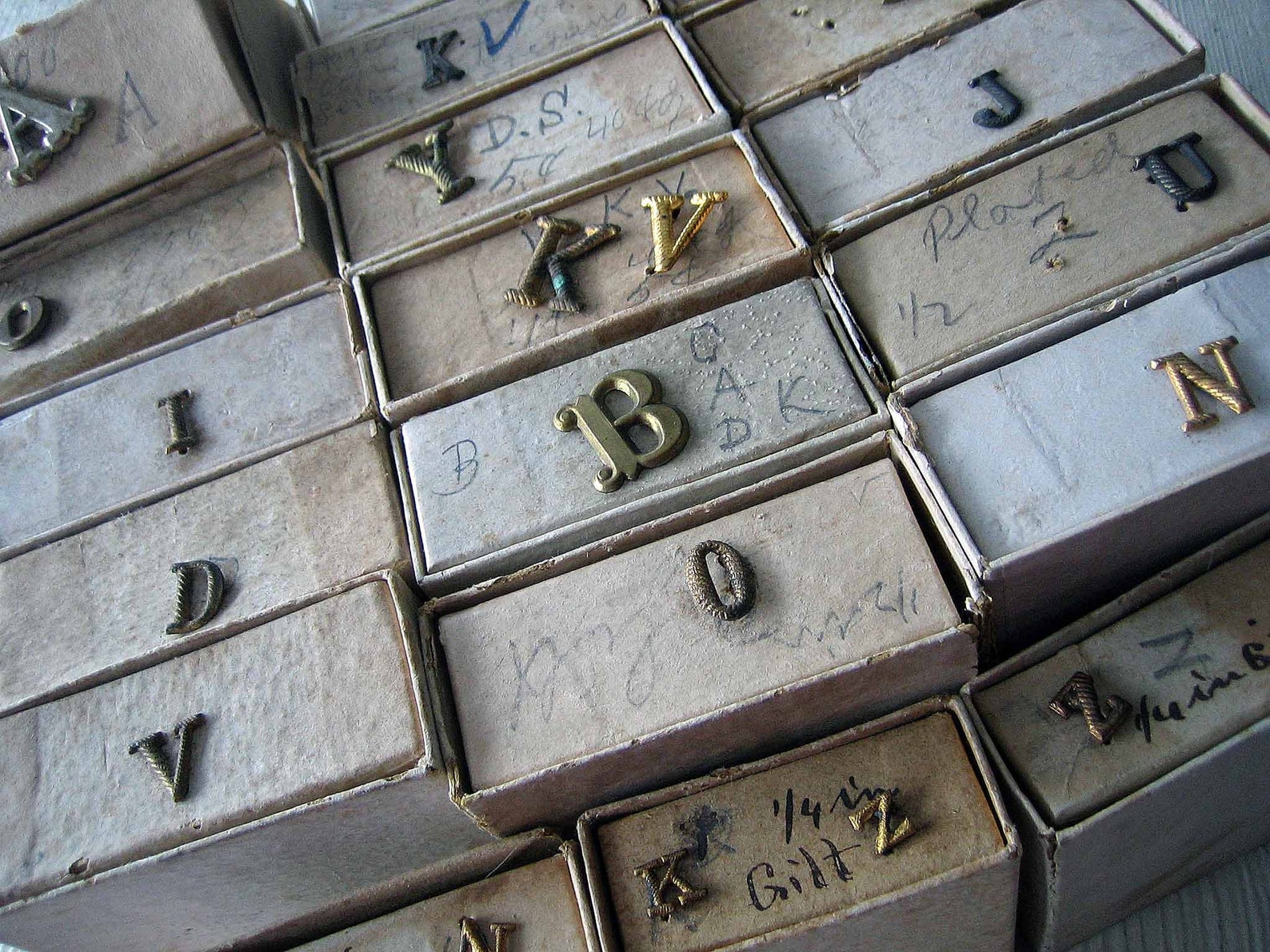 One Small Early 1900s Antique Metal Letter b With Back Prongs Used on ...