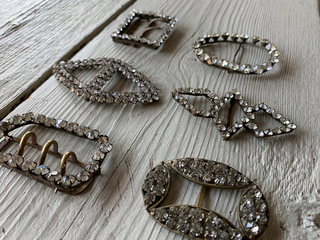 Select One Antique Rhinestone Applique Millinery Dress Trimming (ref: A ...