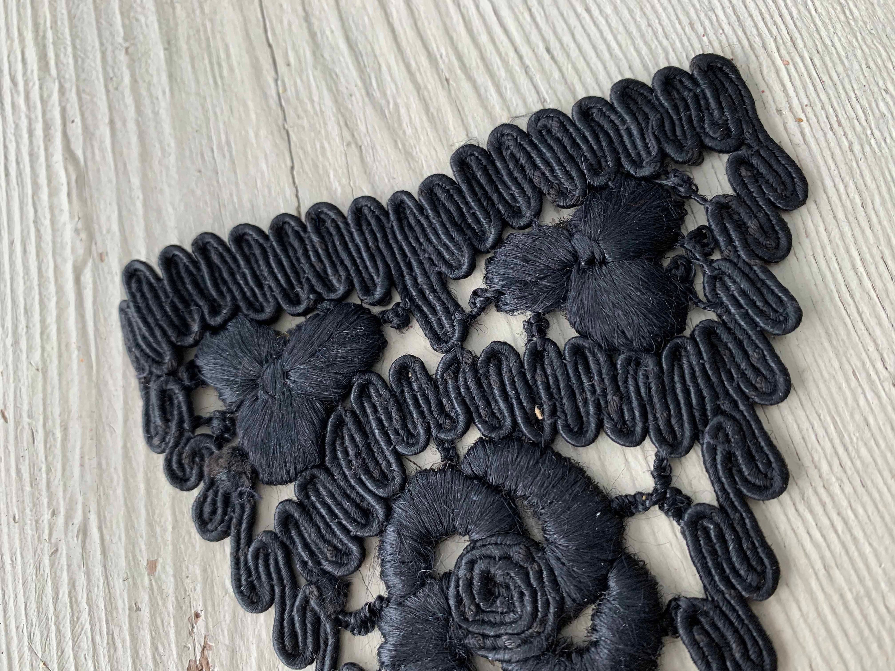 One Antique Braid and Bead Applique Tassel ref: A-6224/337 Box 7 - Etsy