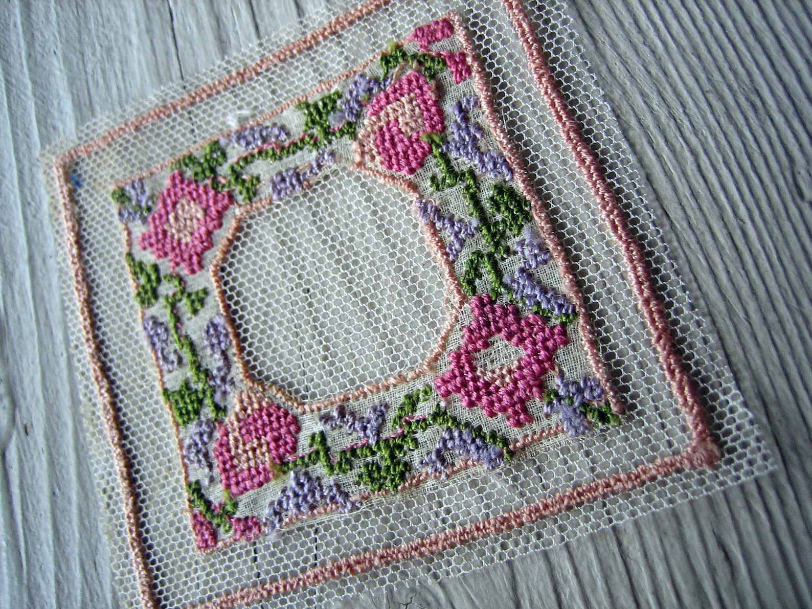 One Antique Embroidered Applique (ref: A-3430/3 Box 6) - Etsy