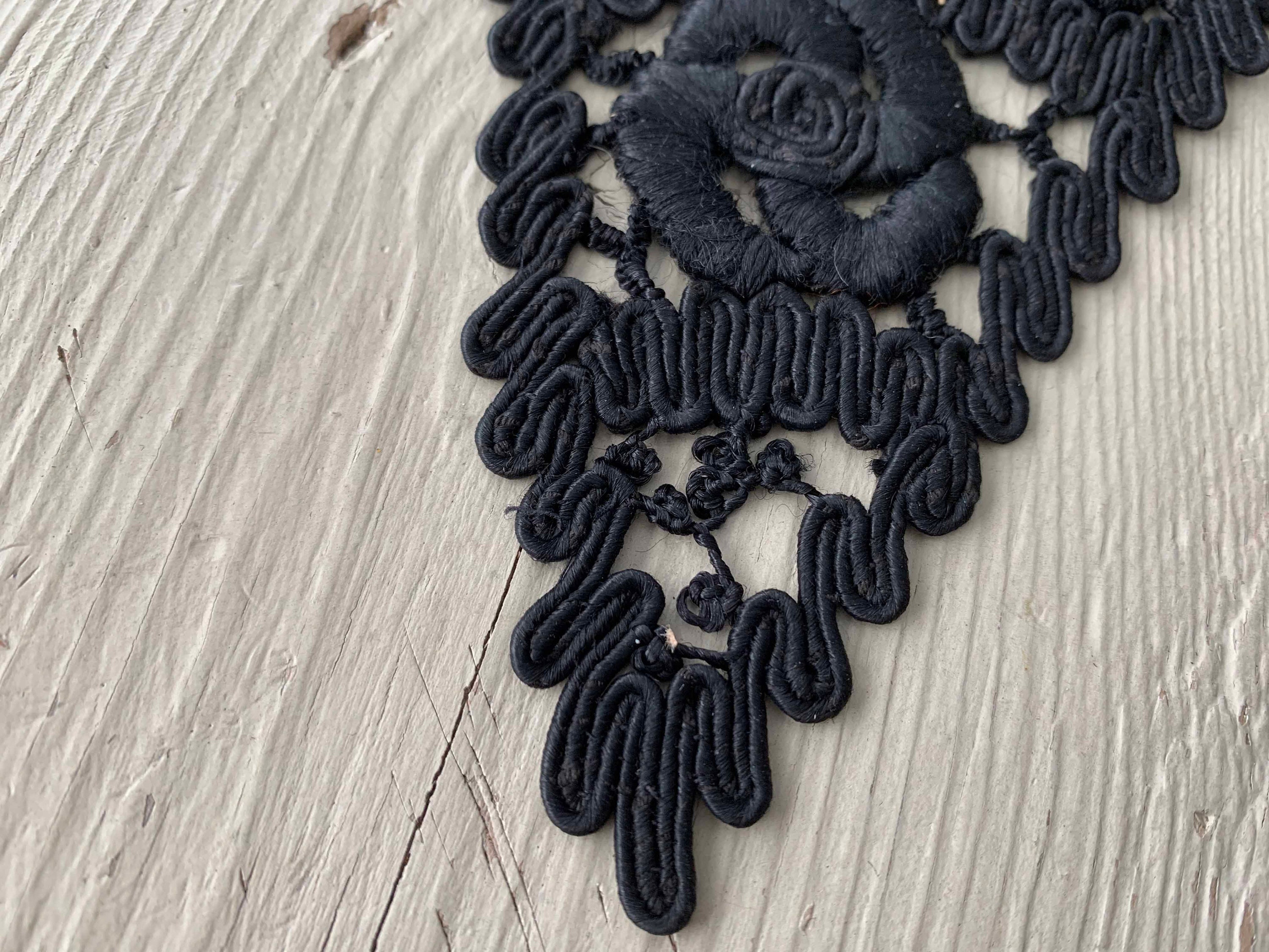 One Antique Braid and Bead Applique Tassel ref: A-6224/337 Box 7 - Etsy