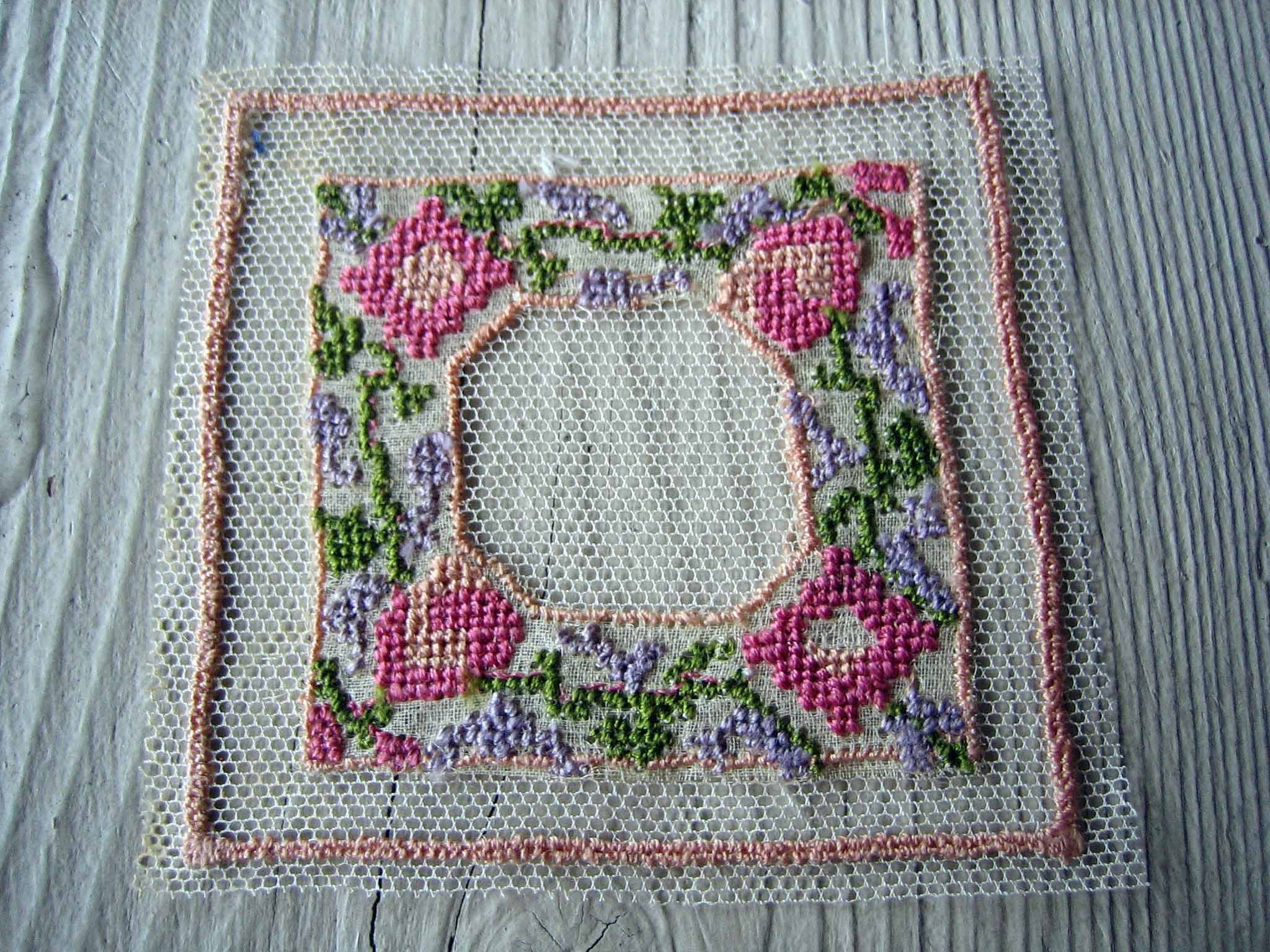 One Antique Embroidered Applique (ref: A-3430/3 Box 6) - Etsy