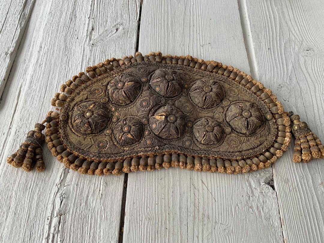 One Antique Matador Costume Bullion Stumpwork Shoulder Epaulette ...
