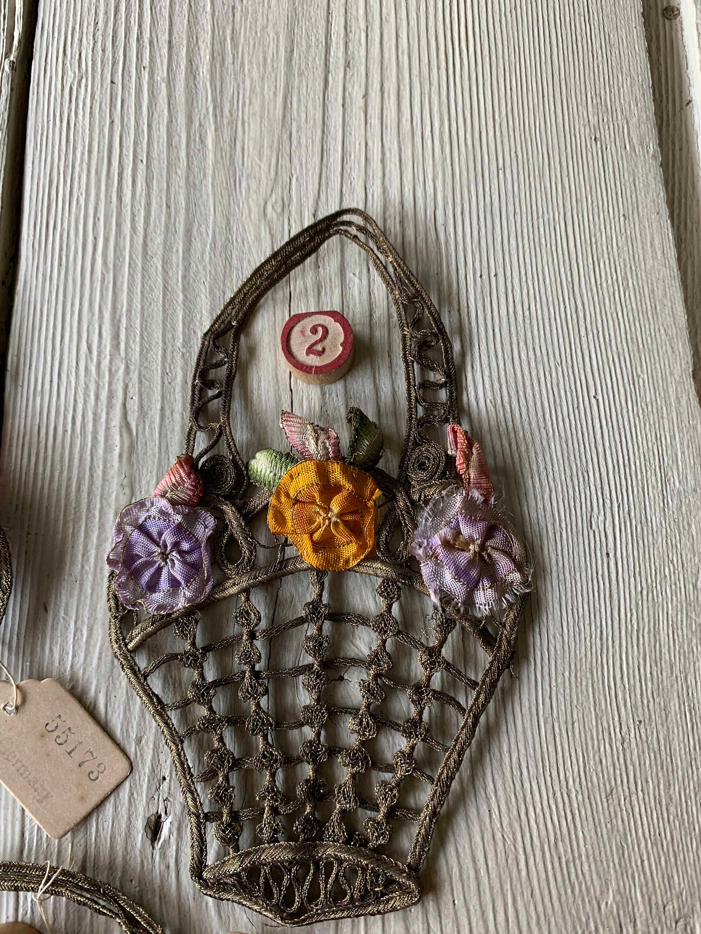 One Antique French Ribbonwork Applique ref: A-7224 Box 6 - Etsy