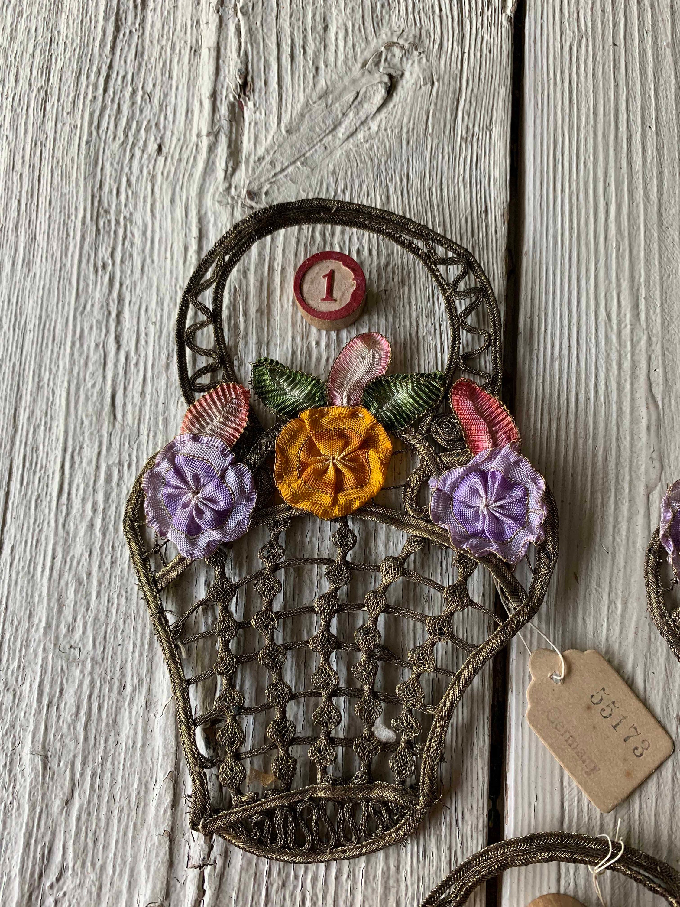 One Antique French Ribbonwork Applique (ref: A-7224 Box 6) - Etsy