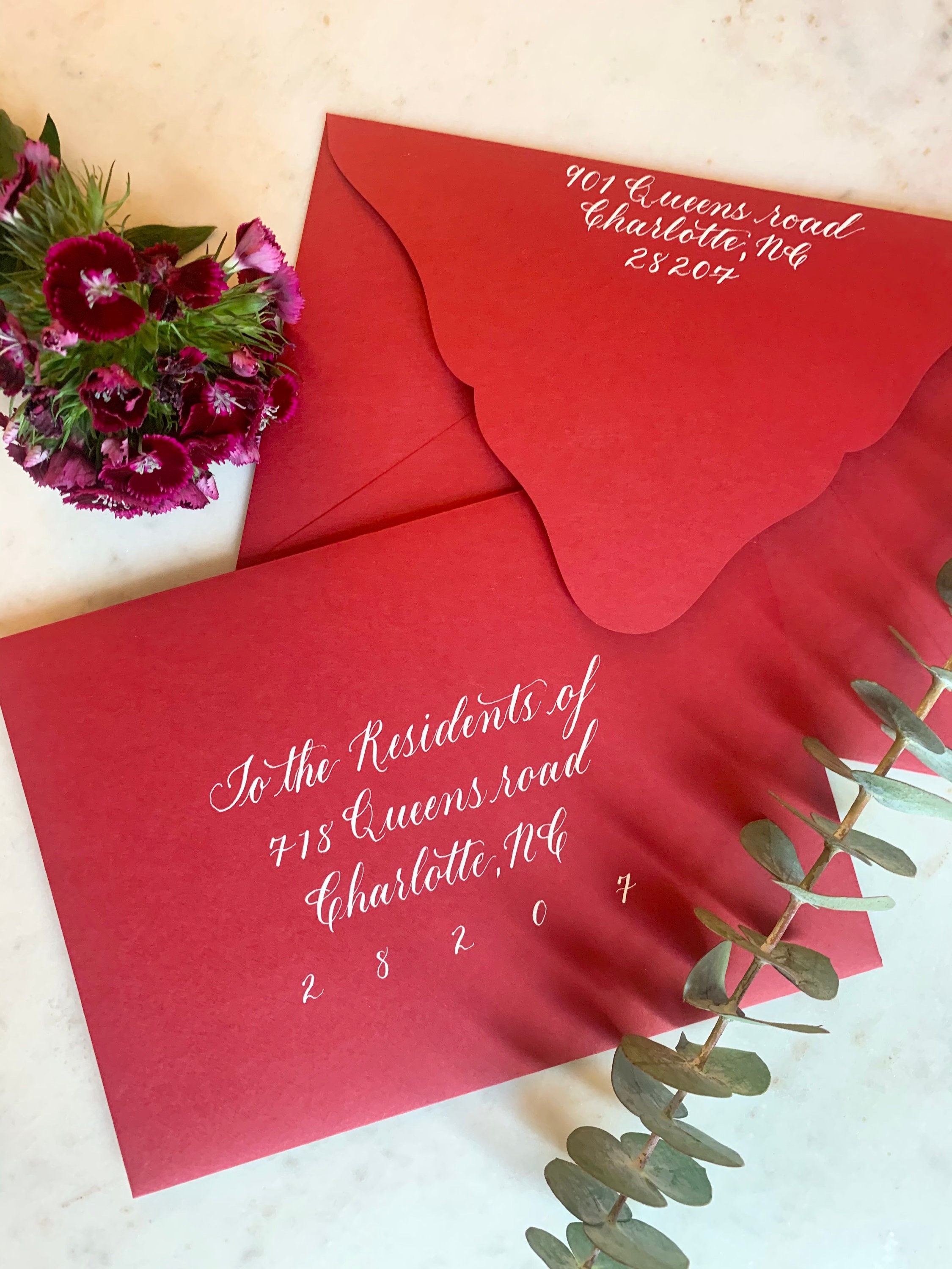 Custom Calligraphy Handwritten Envelopes- Great for Weddings ...