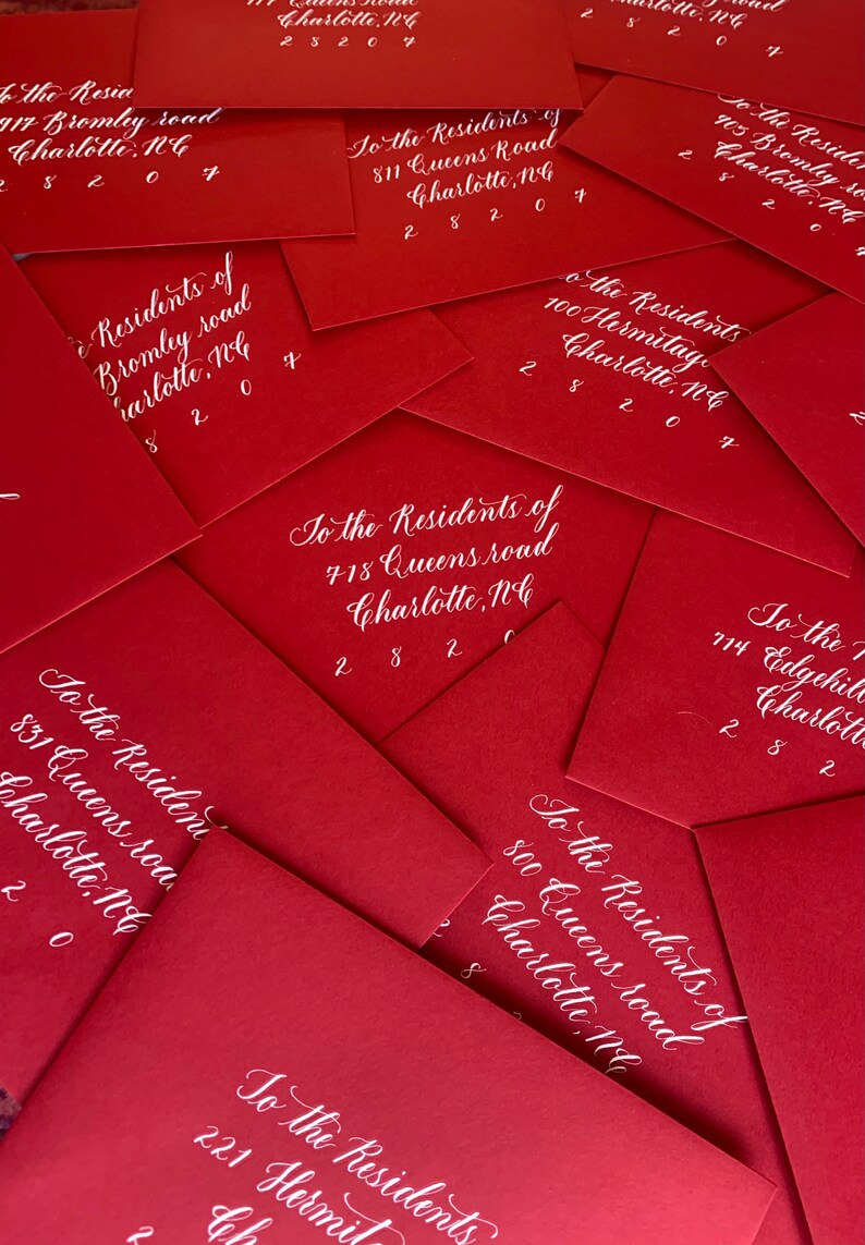 Custom Calligraphy Handwritten Envelopes- Great for Weddings ...
