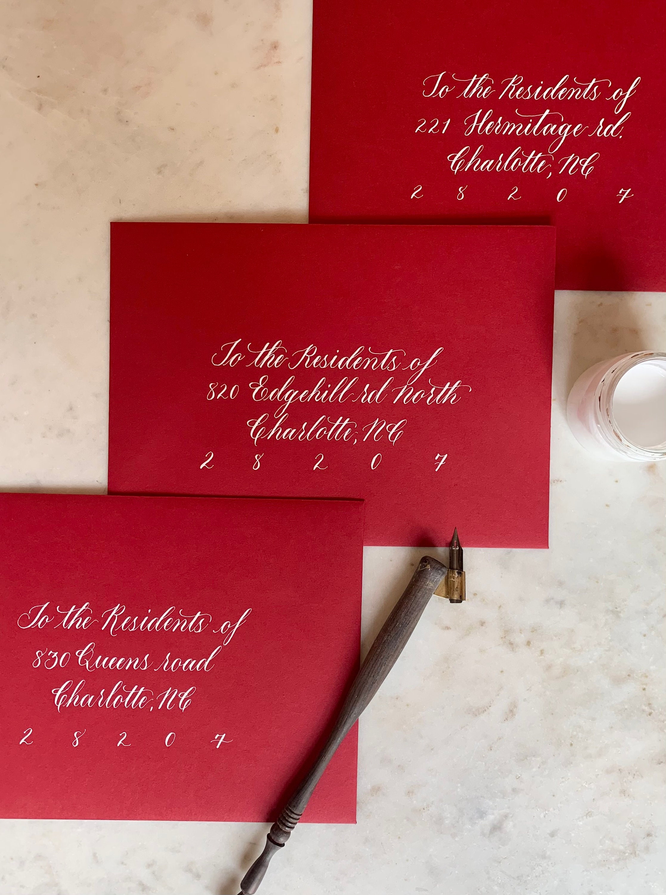 Custom Calligraphy Handwritten Envelopes- Great for Weddings ...