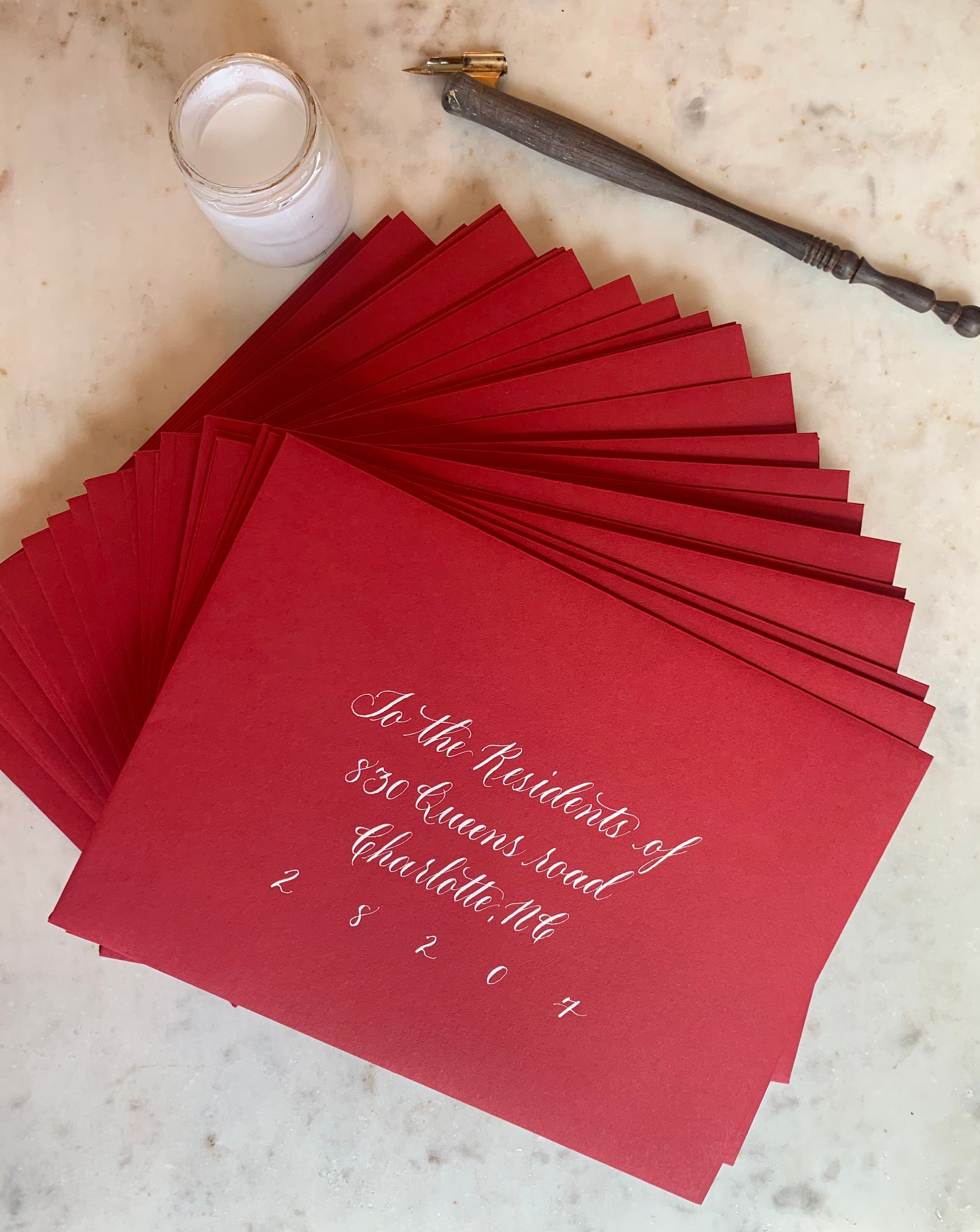 Custom Calligraphy Handwritten Envelopes- Great for Weddings ...