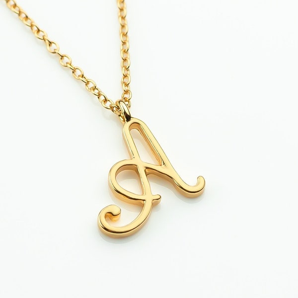 Cursive Necklace - Etsy