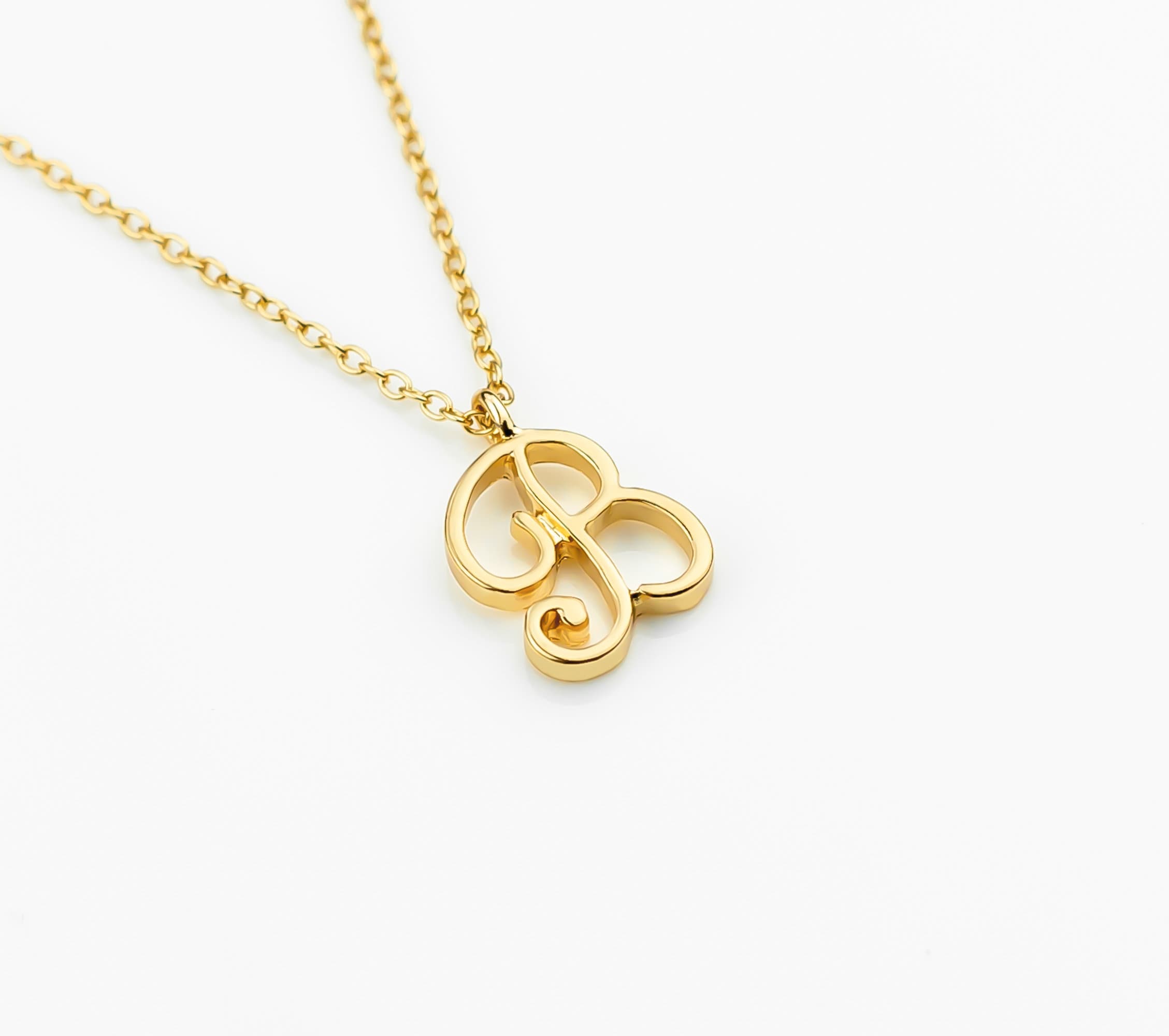 Cursive Letter Necklace / Personalized Bridesmaid Gift / - Etsy