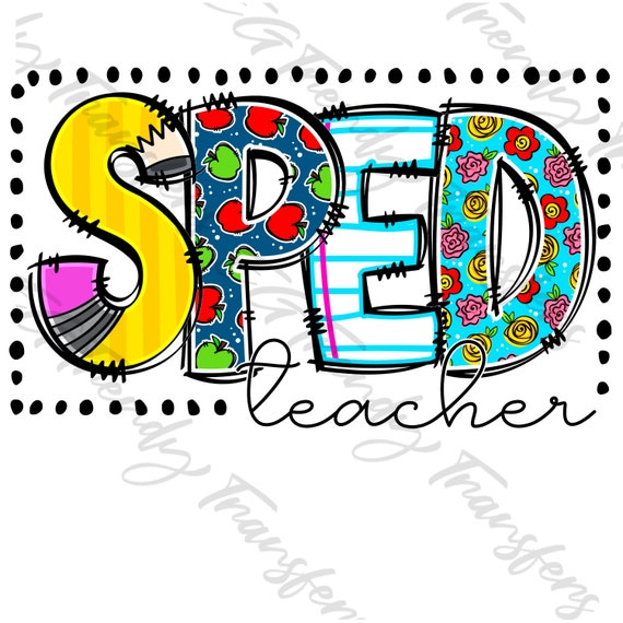 Sped Teacher Transfer Back to School Transfer Dtf Print - Etsy