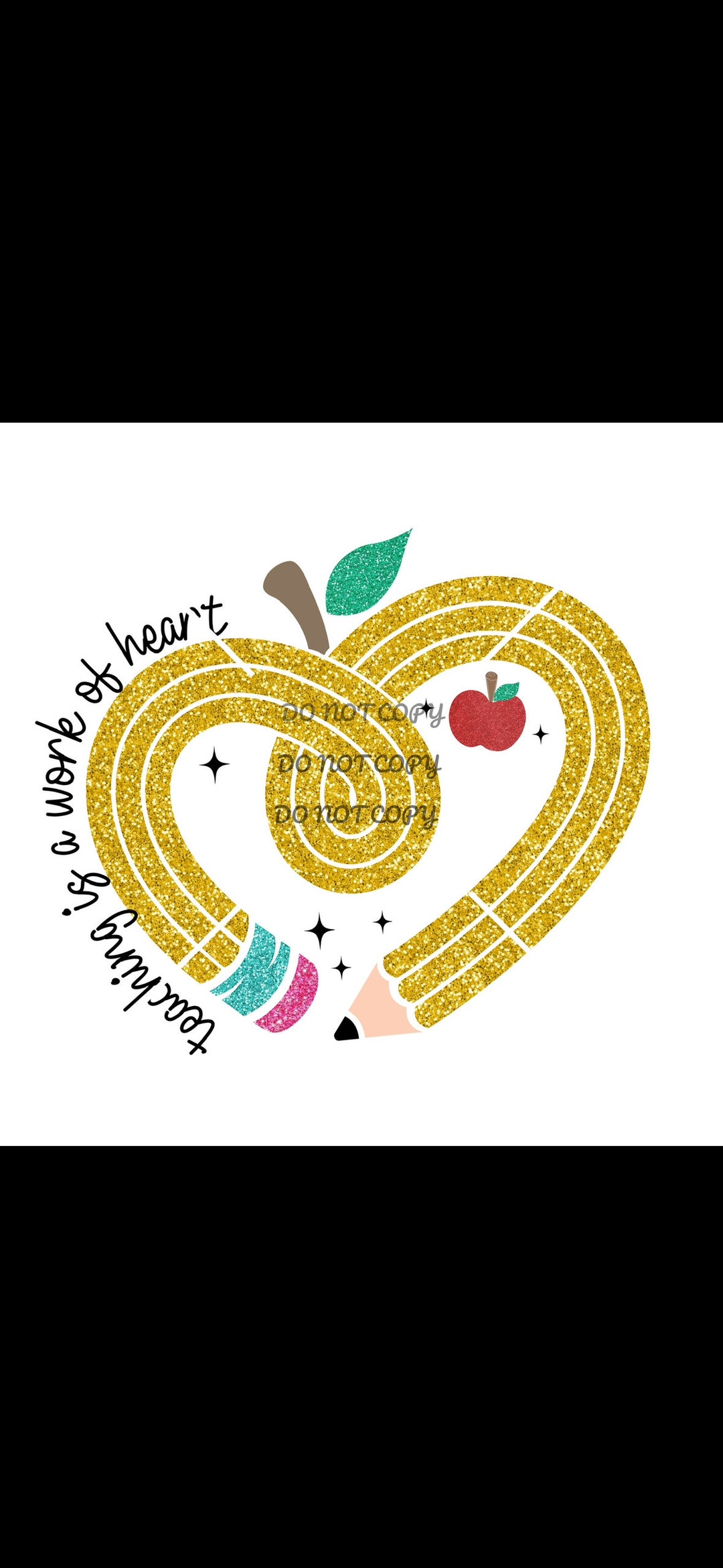 Teacher Work of Heart Transfer, Back to School Transfer, Dtf Print ...