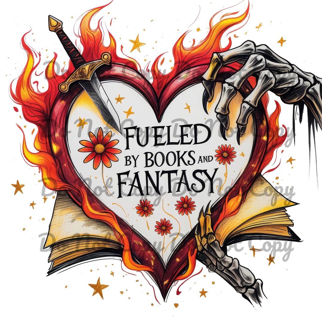 Fantasy Books DTF Print, Book Shirt Transfer (11 Inches) - Etsy