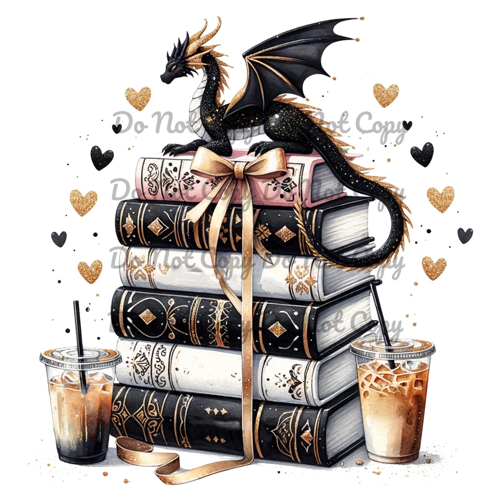 Dragon on Books DTF Print, Bookish Shirt Transfer (11 Inch) - Etsy