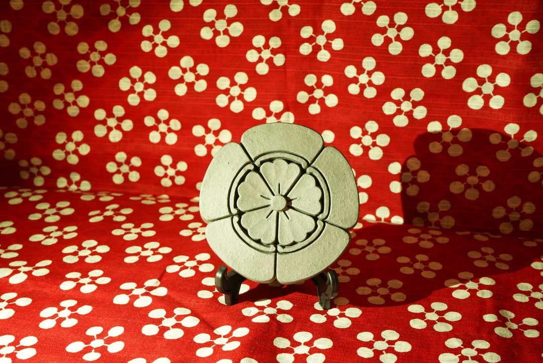 Japanese SAMURAI Family Crest Room Ornament 織田 odamokkou2 - Etsy