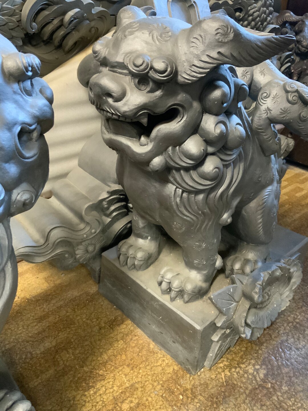 Guardian Lion of Japanese Shrine - Etsy