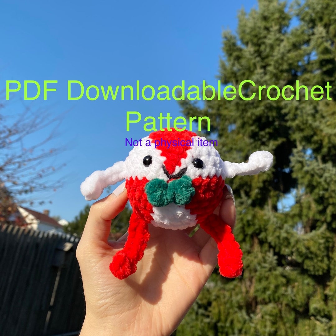 Amigurumi Peppermint Person Crochet Pattern, Holiday Crochet Pattern ...