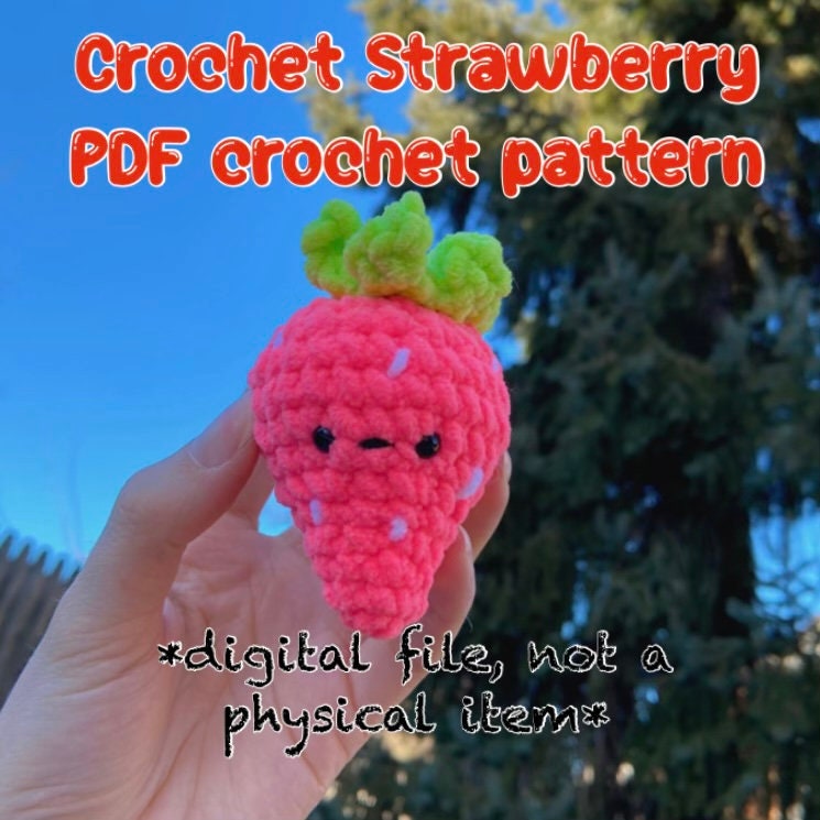 Strawberry Amigurumi Crochet Pattern PDF *DIGITAL FILE* - Etsy