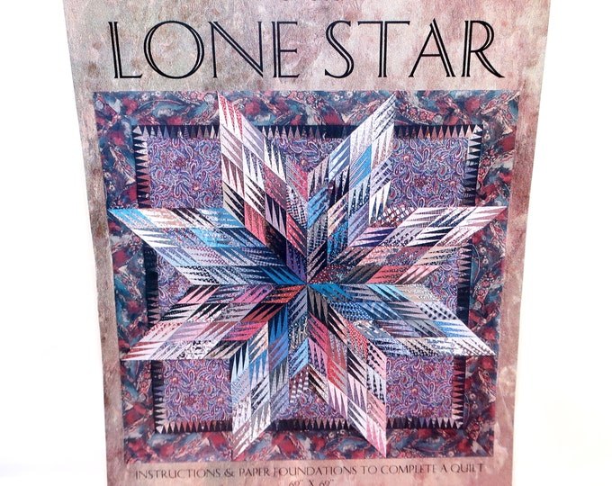 1995 an UNUSUAL LONE STAR Complete A Quilt Design by Karen K Stone ...