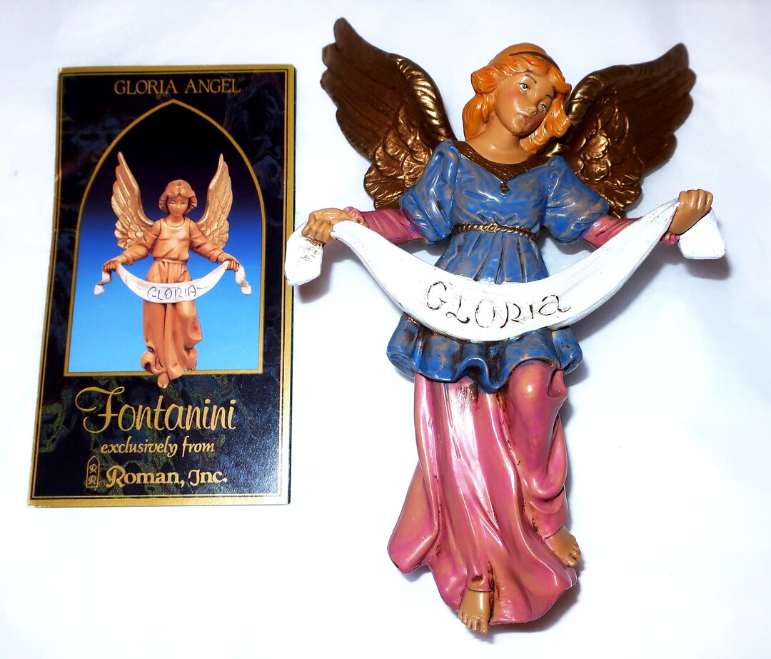 FONTANINI GLORIA ANGEL 72817 7.5in Scale Heirloom Collection Nativity ...