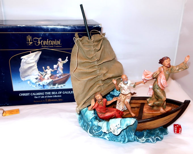 FONTANINI CHRIST CALMING the Sea of Galilee Life of Christ Collection ...