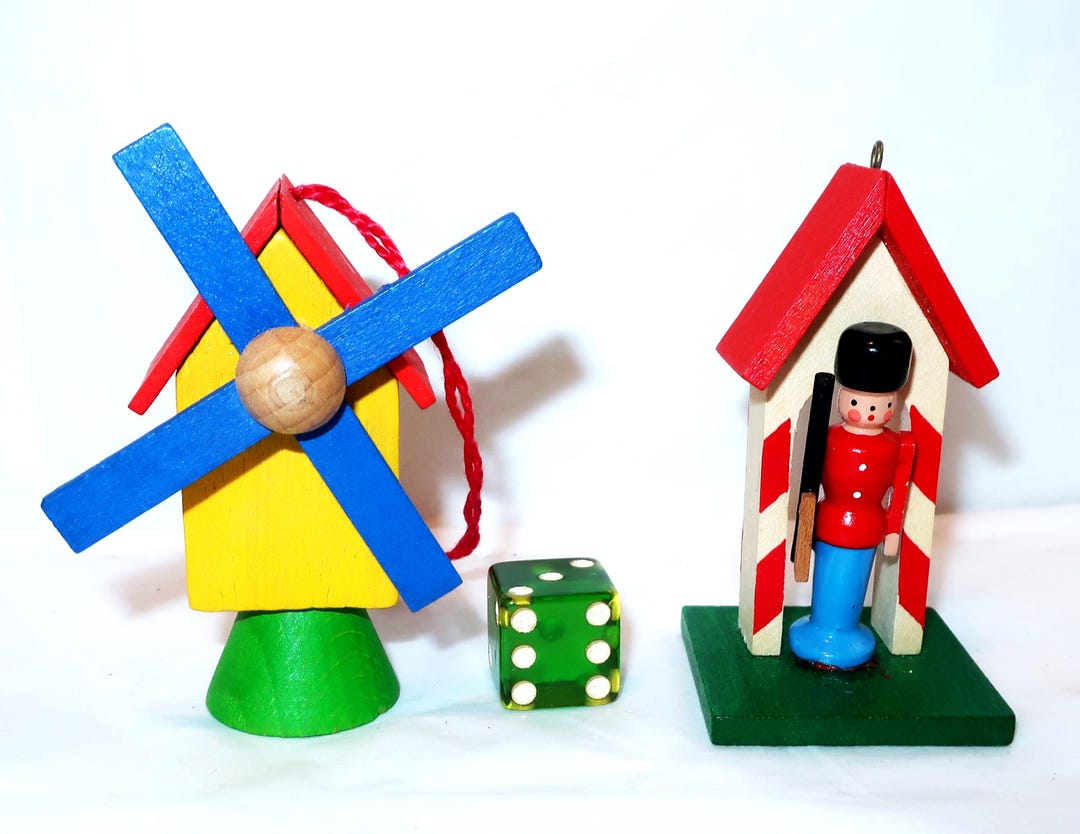 GERMAN CHRISTMAS ORNAMENT Choose Steinbach Wood Windmill or Ulbricht ...