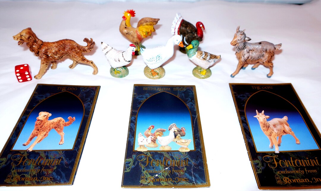 FONTANINI NATIVITY ANIMALS 7.5in Scale Choose Dog, Goat, Bethlehem ...