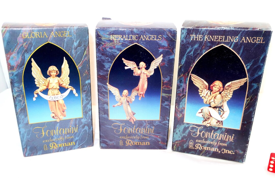 FONTANINI NATIVITY ANGELS 5 Inch Scale Choose Gloria Heraldic Kneeling ...