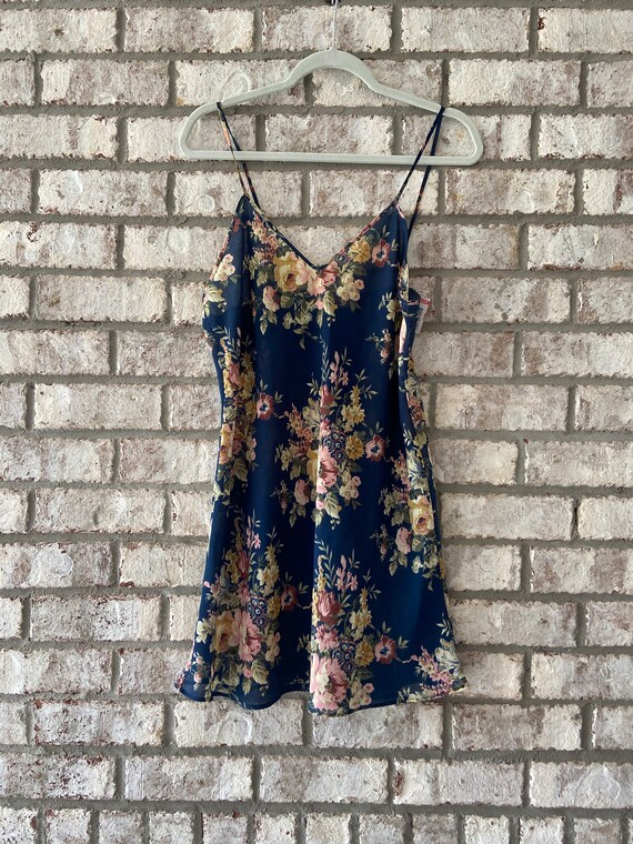 Vintage Val Mode Floral Slip Dress - Gem