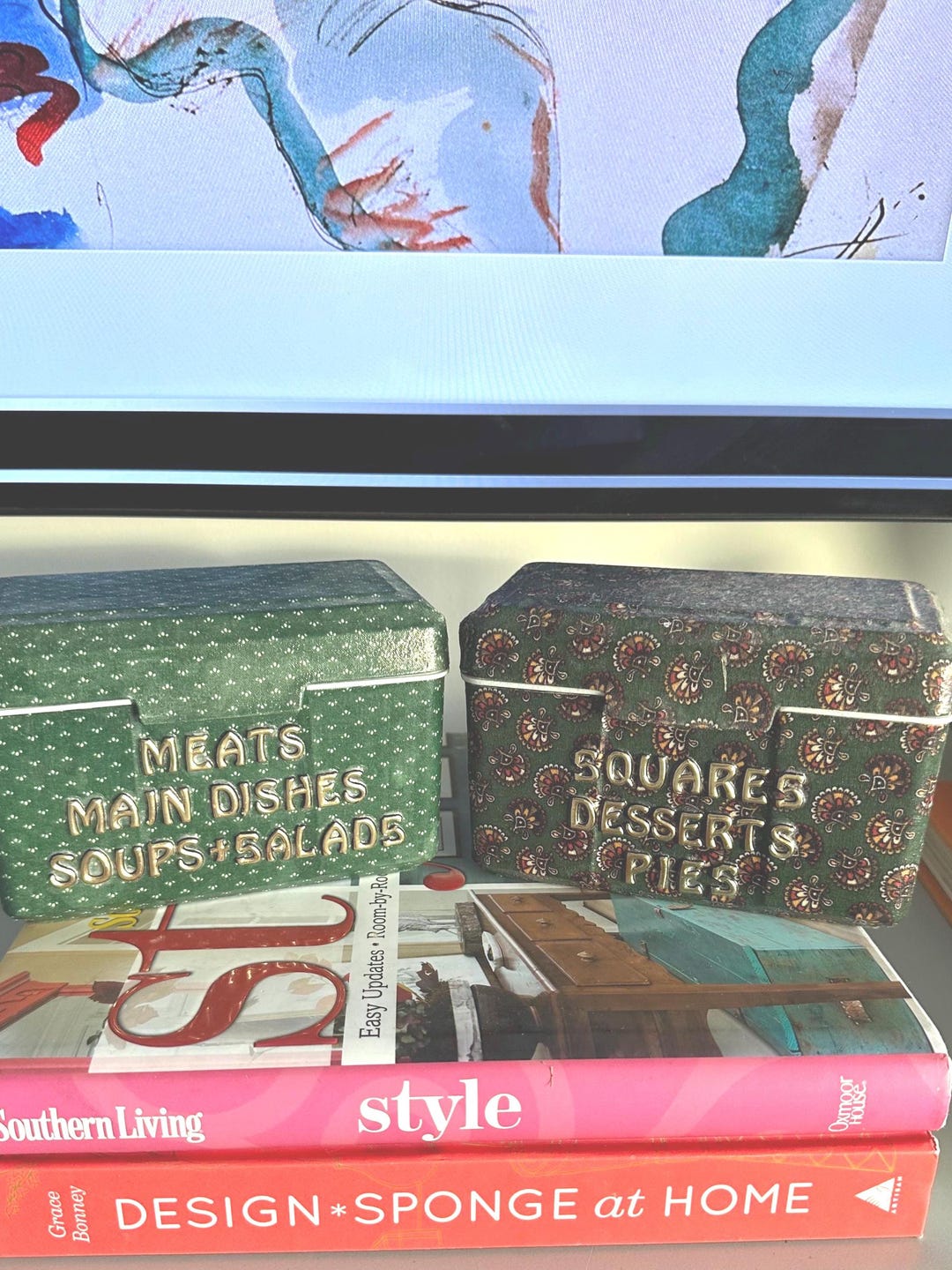 Pair of Recipe Boxes - Etsy