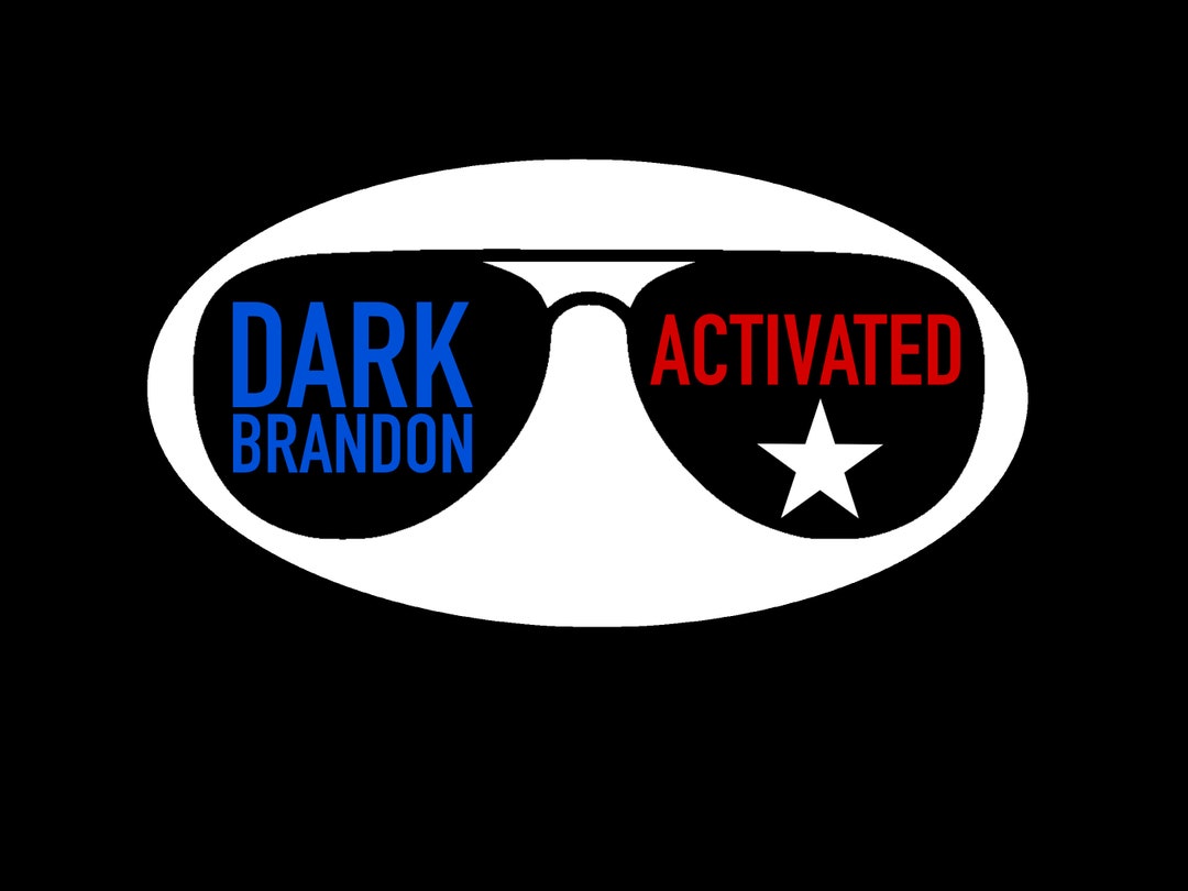 Dark Brandon Sticker Oval - Etsy