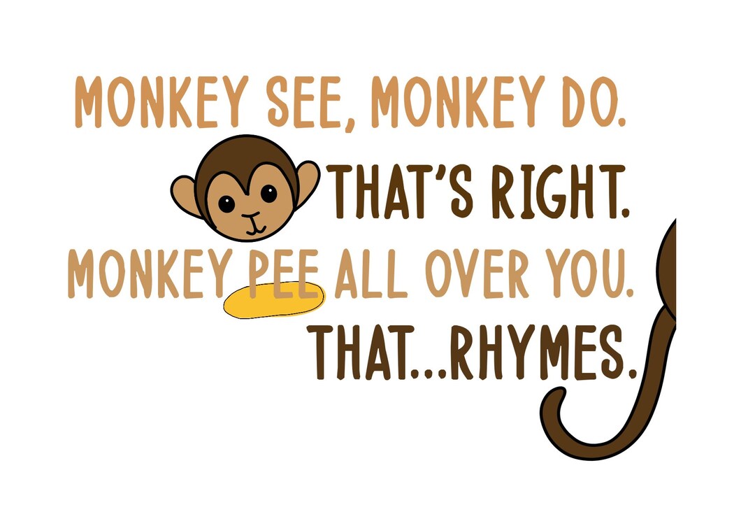 Monkey See, Monkey Do the Office Sticker - Etsy