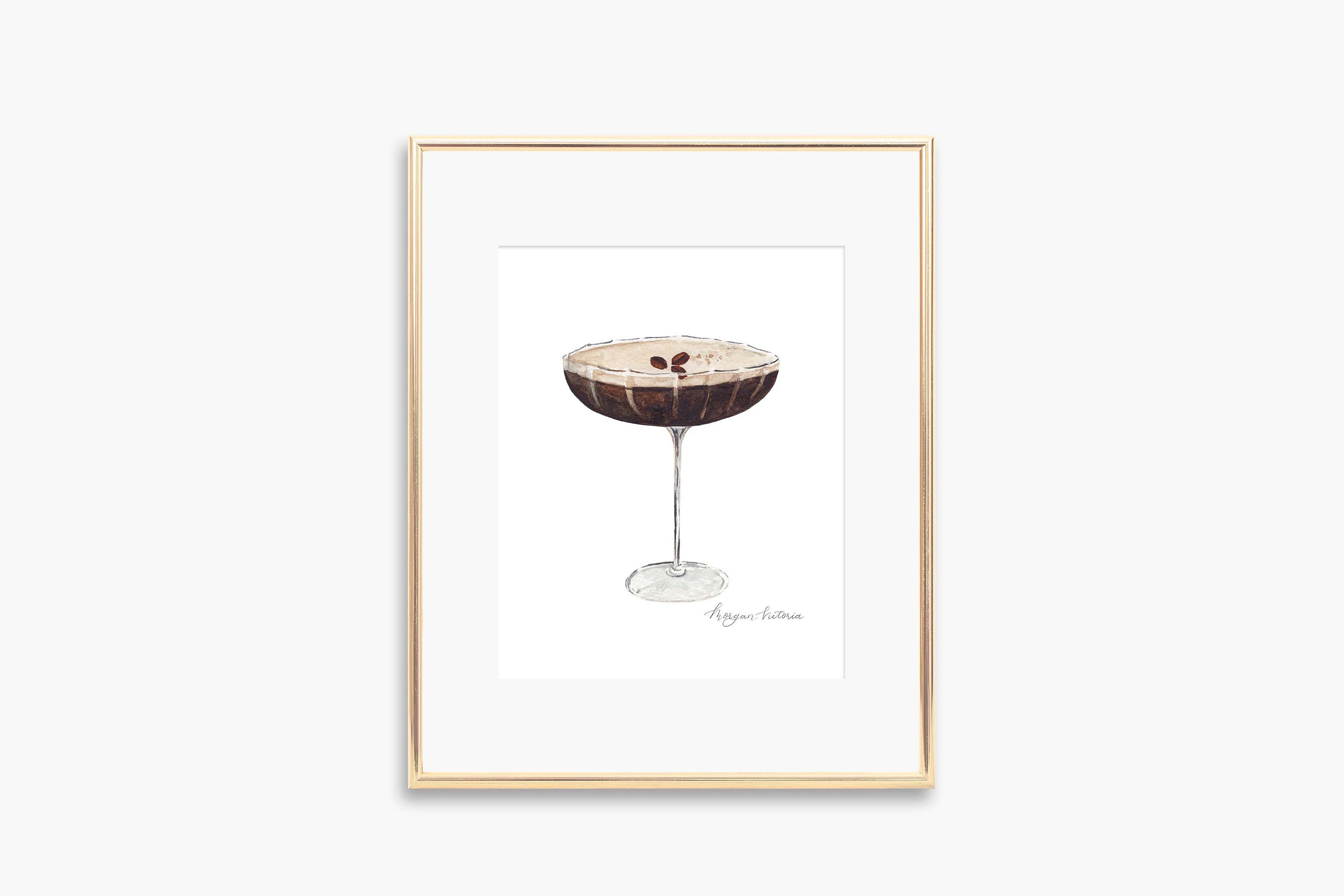 Espresso Martini Art Print Drink Art Cocktail Drink Print - Etsy