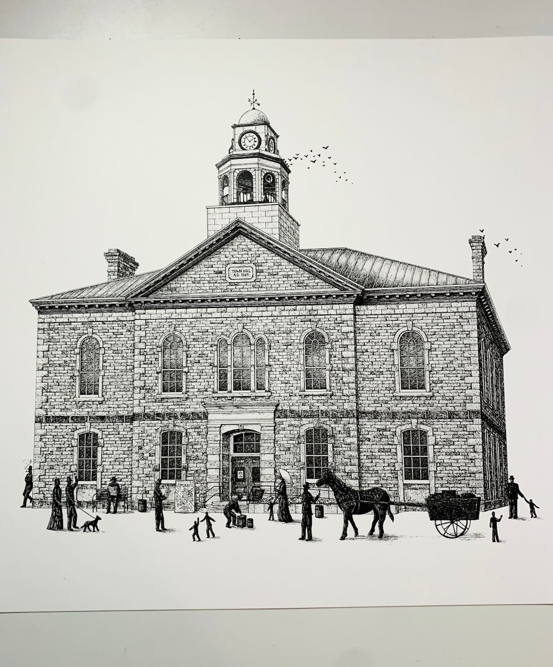 PERTH TOWN HALL (print) 1800’s Edition - Etsy