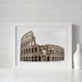 THE COLOSSEUM (print) Coloured Illustration - Etsy
