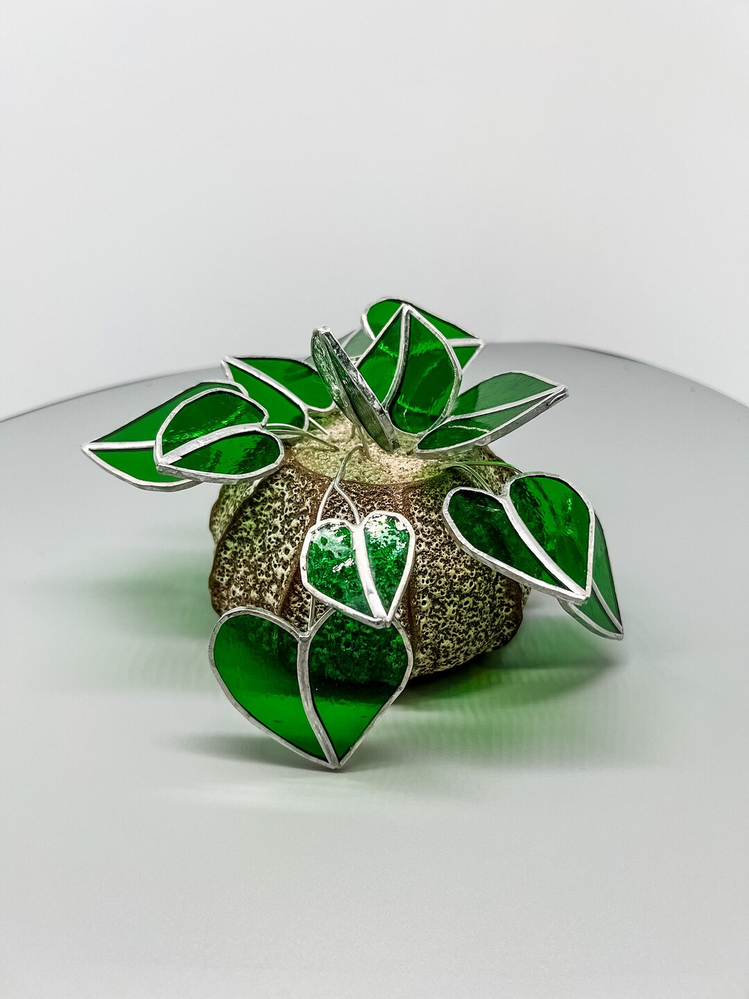 Heart Leaf Philodendron Stained Glass Handmade Plant - Original Design ...