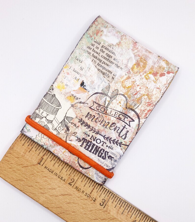 Handmade Booklet, One of a Kind Journal, Stocking Stuffer for Artist or ...